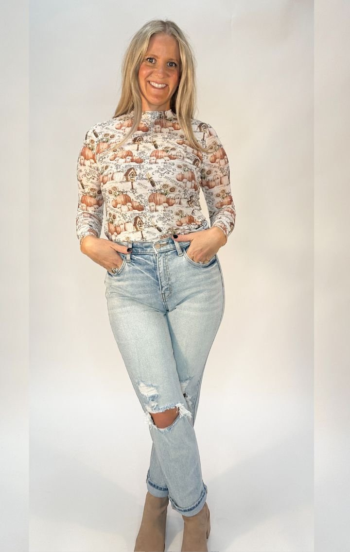 Pumkin Patch Mesh Top – Wedges And Wide Legs Boutique