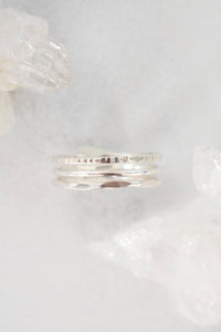 Set of 3 Stack Rings | Silver – Wedges And Wide Legs Boutique